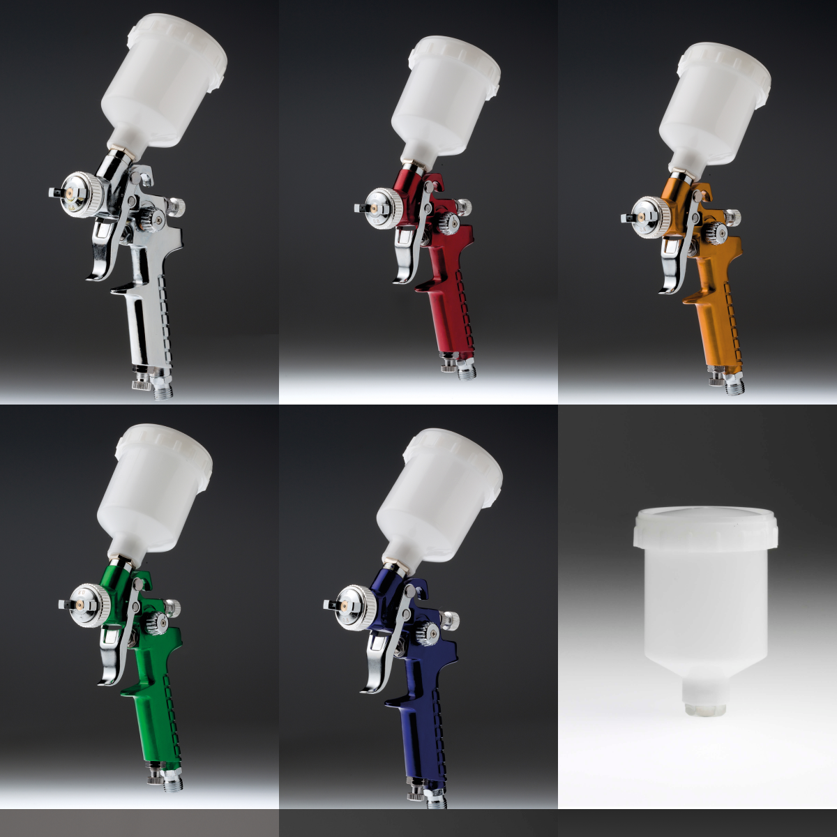 Mini sprayguns; Spraygun Cups